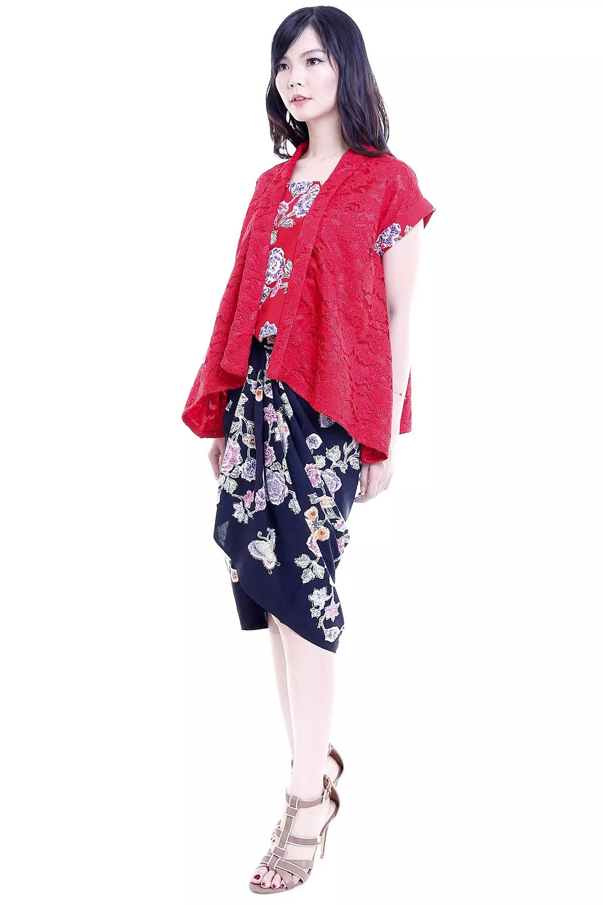 Jual DhieVine Batik Kochi Encim Merah Kebaya Original 2025 | ZALORA ...