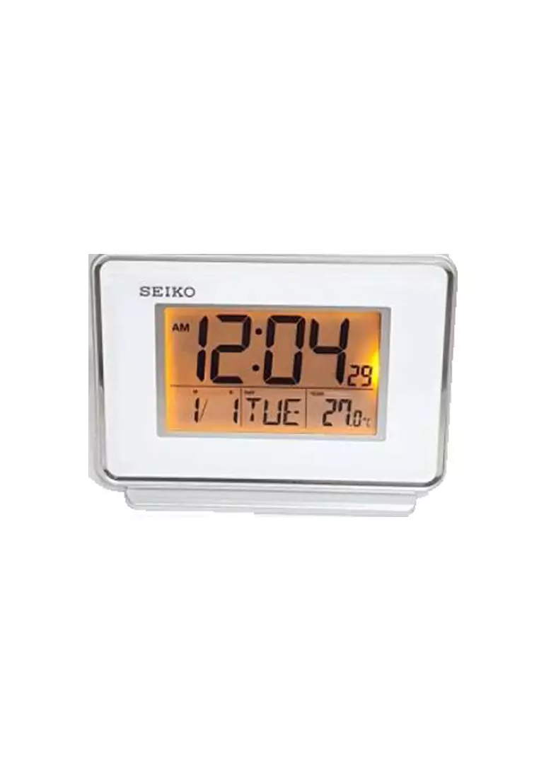 Jual Seiko Jam Meja Beker Seiko Original Garansi Resmi QHL068W Digital ...