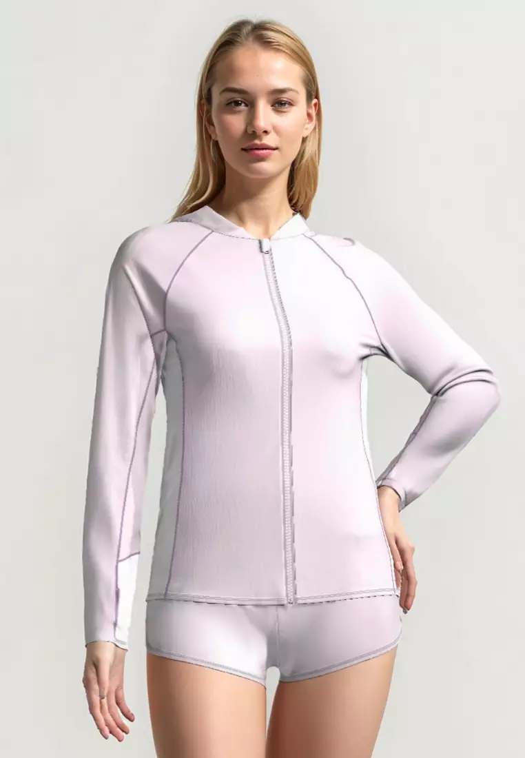 Buy Sunseeker Supplementary Ladies Baby Pink Zip Front UV Jacket 2025 ...