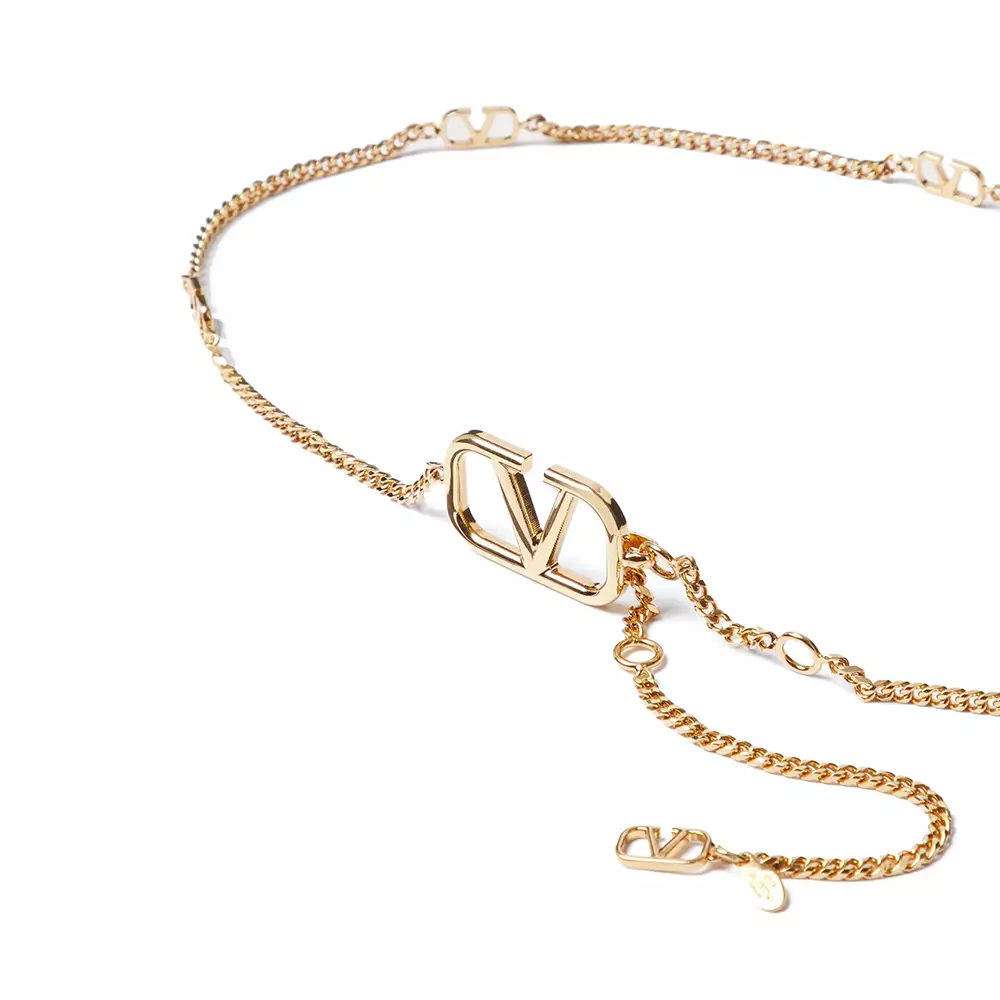 Jual Valentino Garavani Valentino Garavani VLogo Signature Metal Chain ...