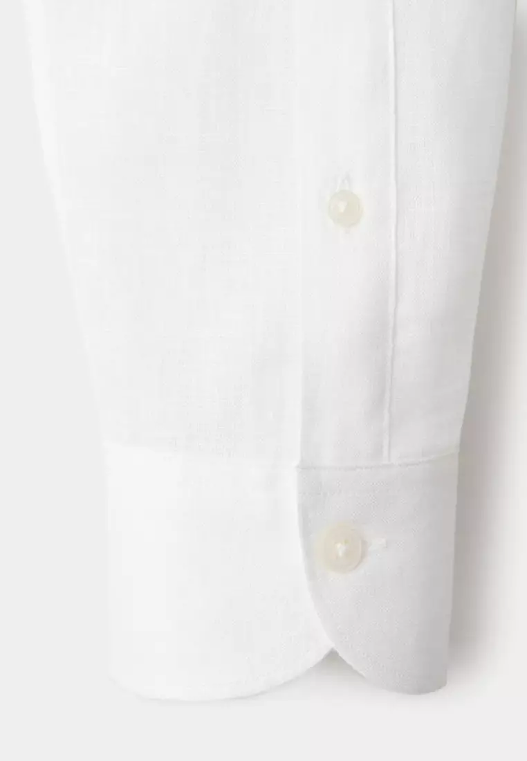 Buy MANGO Man 100% Linen Slim-Fit Shirt 2026 Online | ZALORA