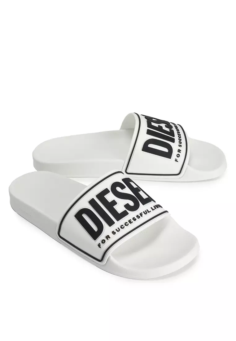 Jual Diesel Logo Rubber Slides Original 2025 | ZALORA Indonesia