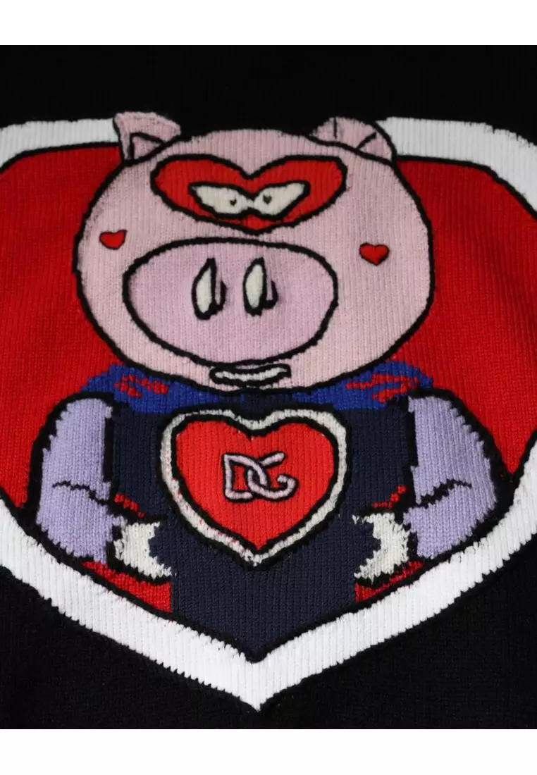 Buy Dolce & Gabbana Men Pig Sweater Crew Neck Long Sleeves 2025 Online ...