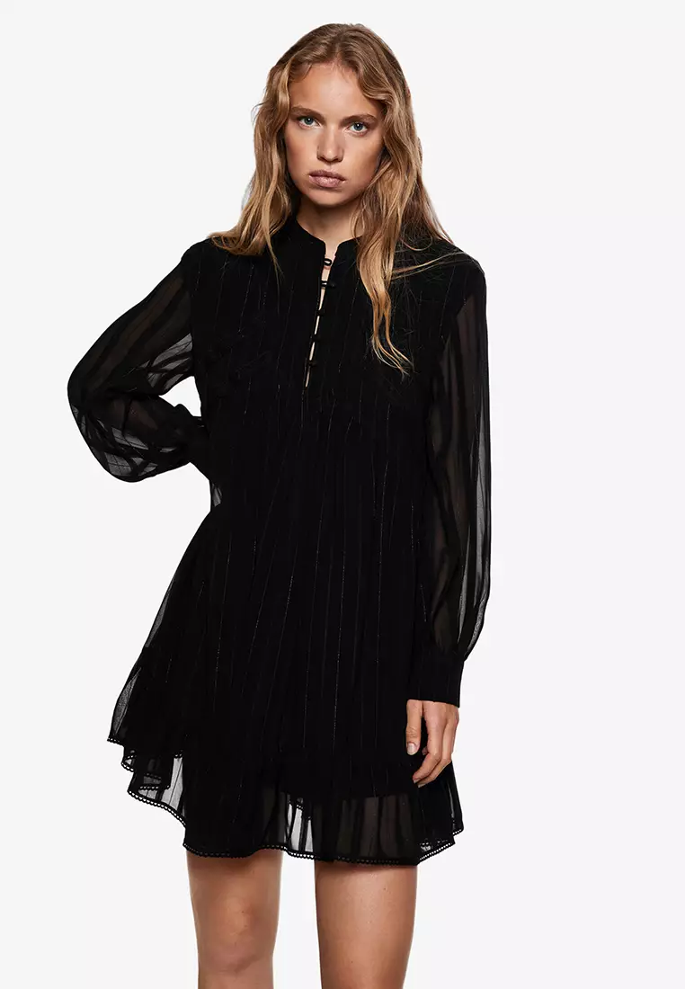 Buy Mango Shiny Textured Dress 2025 Online | ZALORA Philippines