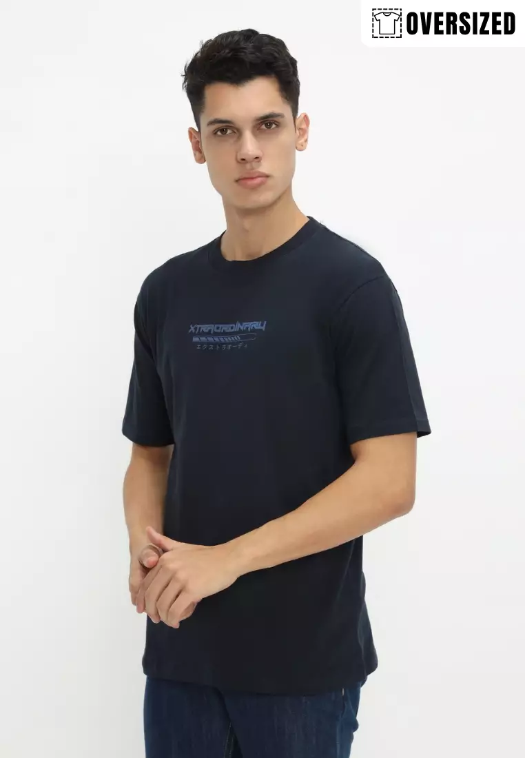 Jual Xtraordinary (XO) XTRAORDINARY (XO) T-Shirt Cotton Oversized Pria 2079240101 Original 2025 ...