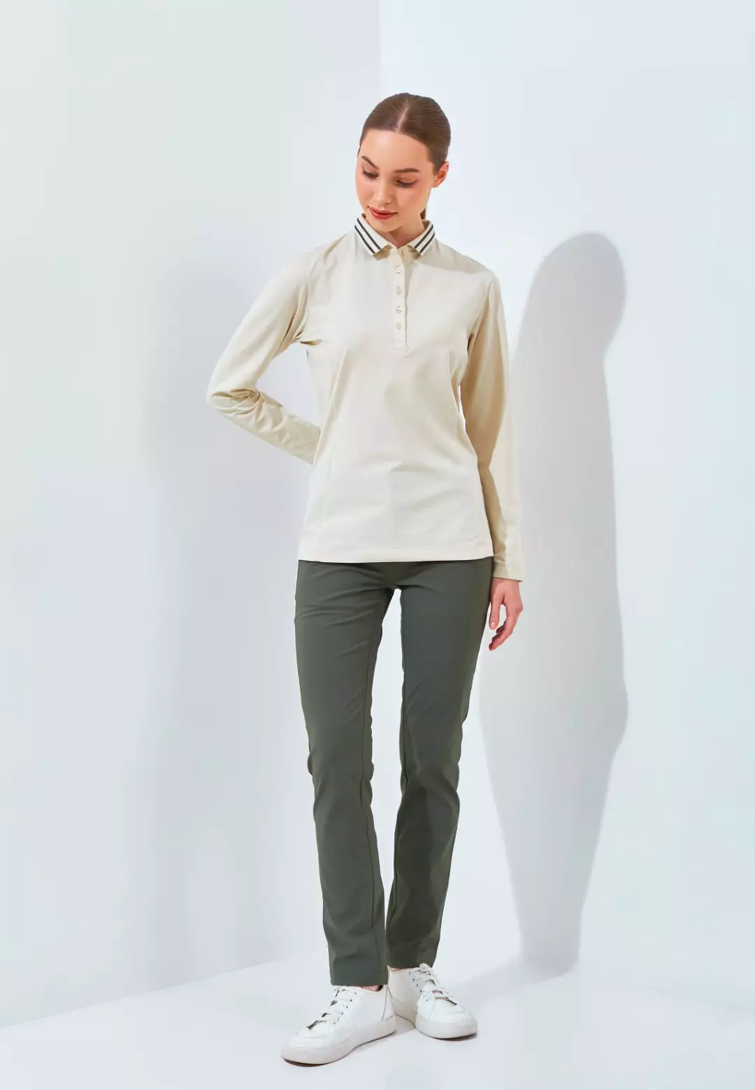 Jual Jack Nicklaus Jack Nicklaus Ferine Ladies Premium Solid Polo Ice ...