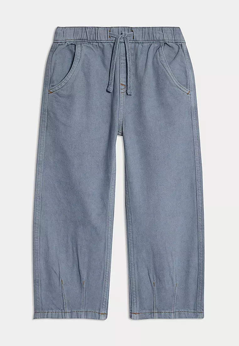 Jual Marks & Spencer Coloured Denim Drawstring Waist Jeans Original ...