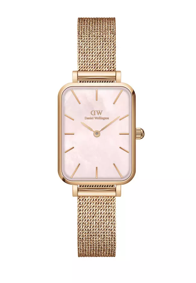 Buy Daniel Wellington Quadro 20x26mm Pressed Melrose Rose gold Mother ...