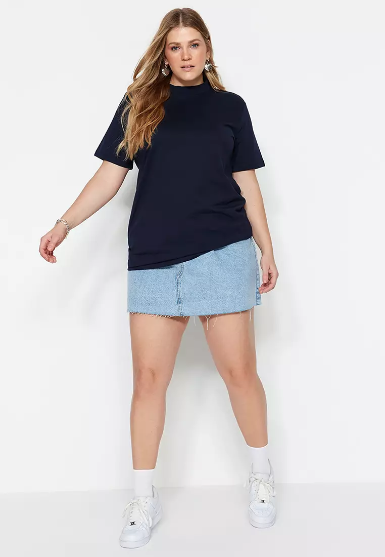 Jual Trendyol Plus Size Boyfriend T-Shirt Original 2025 | ZALORA ...