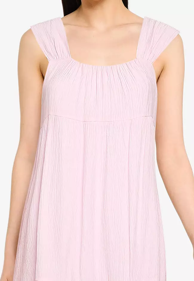 Buy Mango Textured Ruffled Dress 2025 Online | ZALORA Philippines