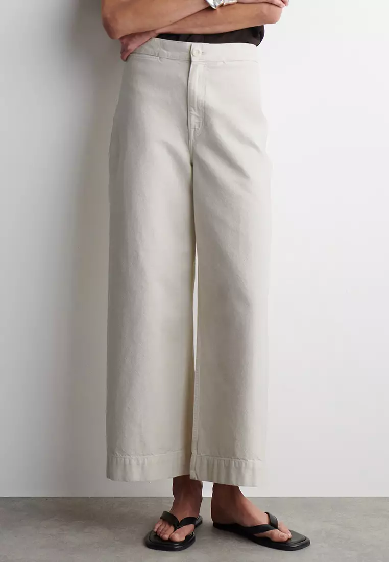 Buy COS Wide-Leg Denim Trousers Online | ZALORA Malaysia