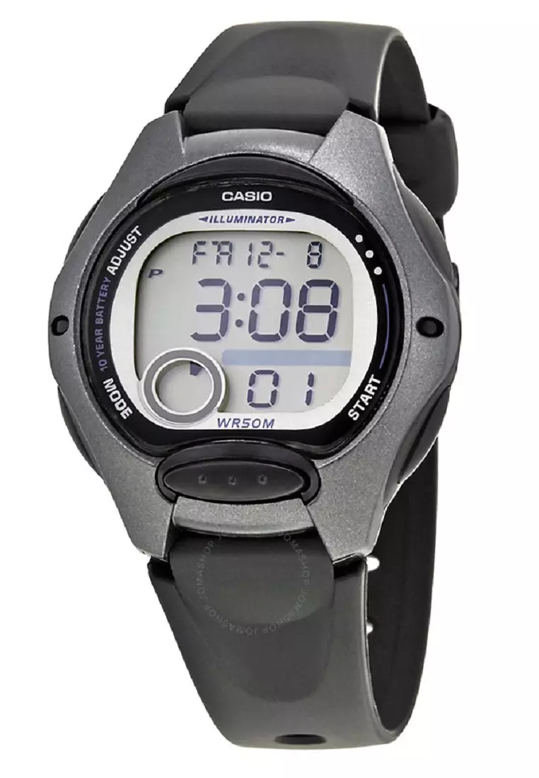 Jual CASIO Casio Digital Jam Tangan Anak Strap Karet Hitam LW200 LW-200 ...