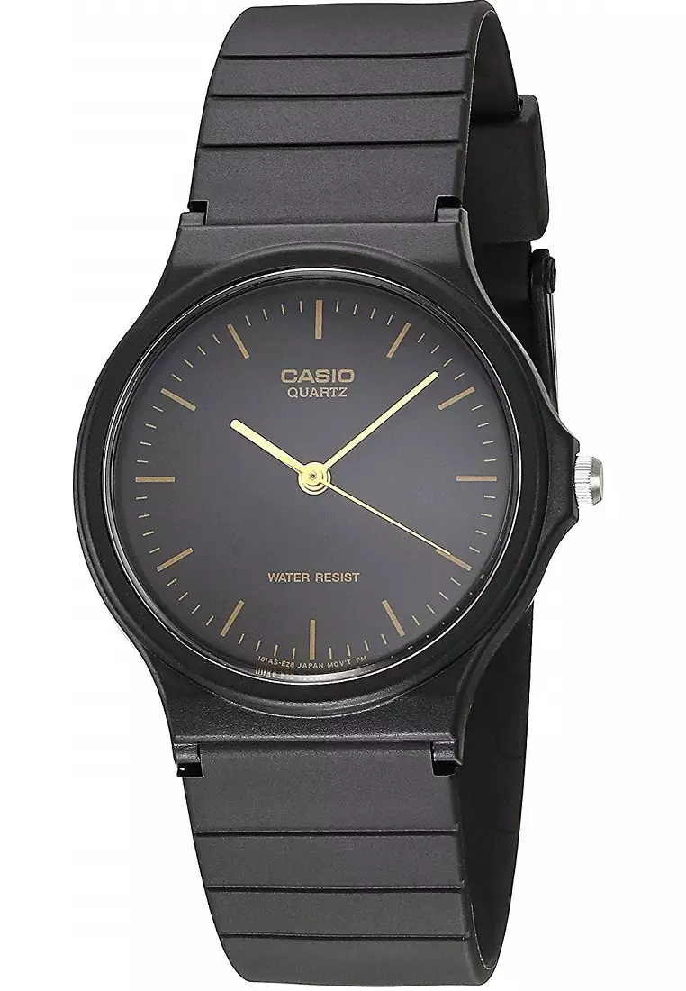 Jual Casio Casio Original Analog Jam Tangan Unisex Hitam Strap Karet MQ24 MQ-24-1ELDF Original ...