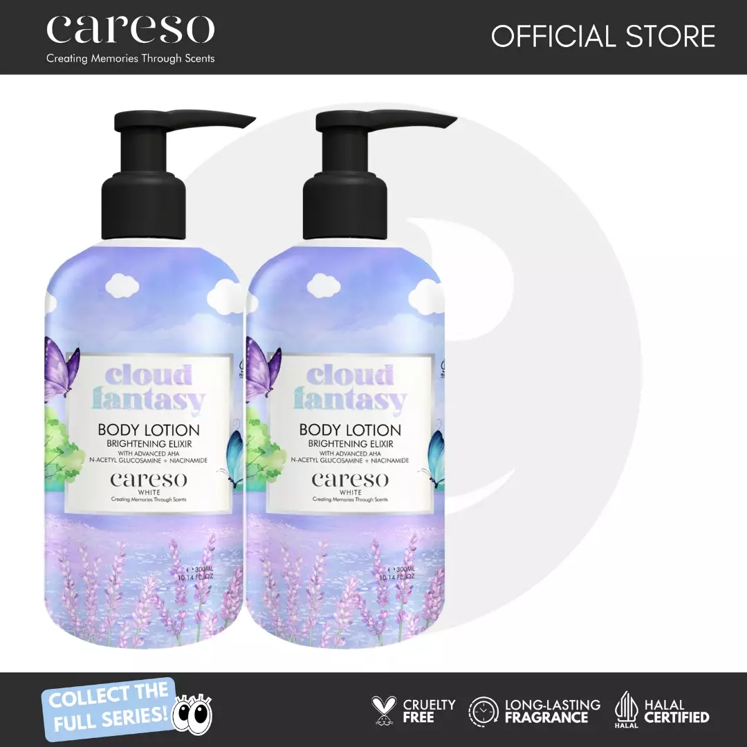 Jual CARESO Double Combo Cloud Fantasy Lotion - 300ml x 2 Original 2024 | ZALORA Indonesia