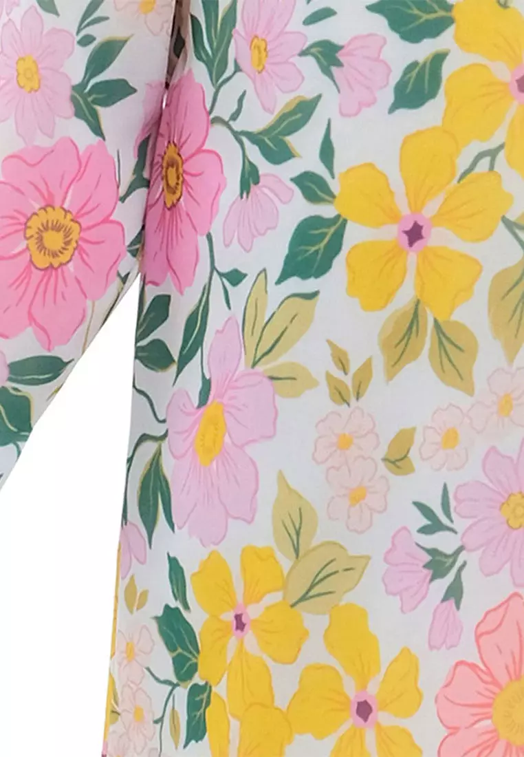 Buy POPLOOK KIDS Sentosa Set - Cream Multi Floral Online | ZALORA Malaysia