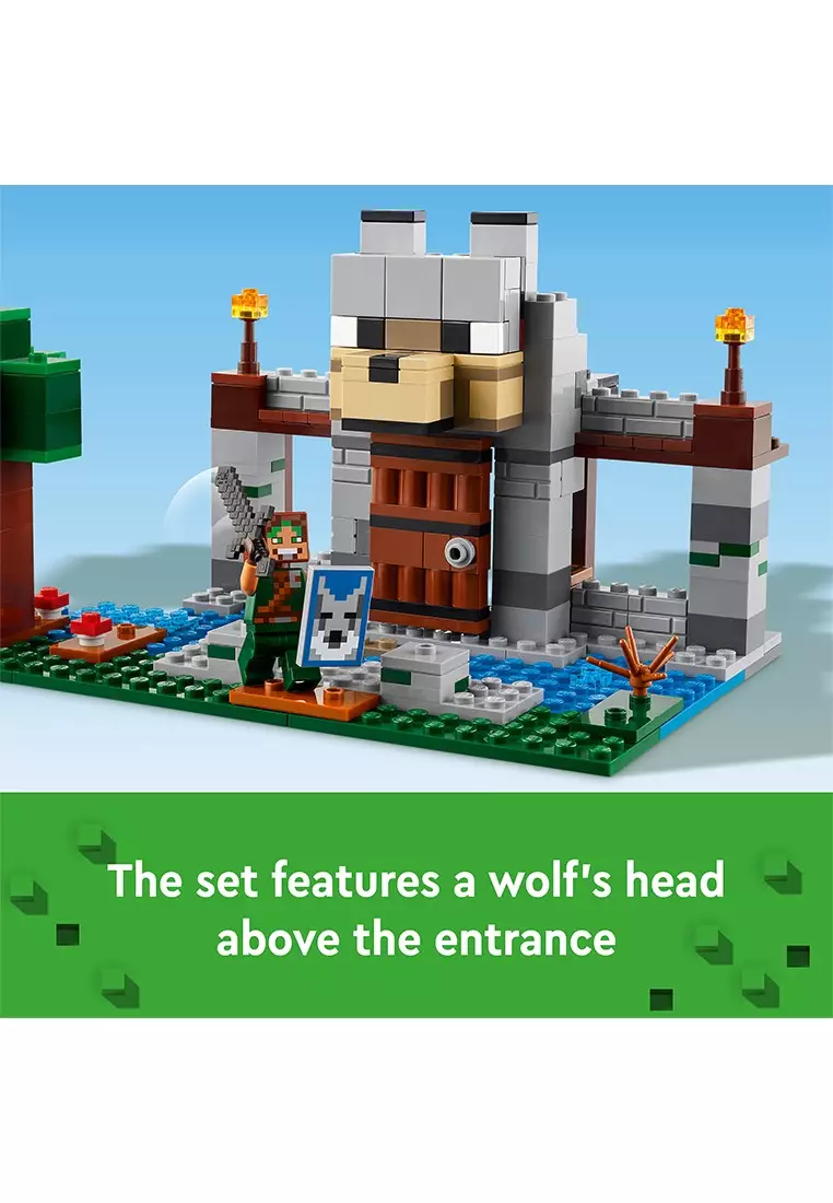 Buy LEGO® Minecraft 21261 The Wolf Stronghold, Age 8+, Building Blocks ...