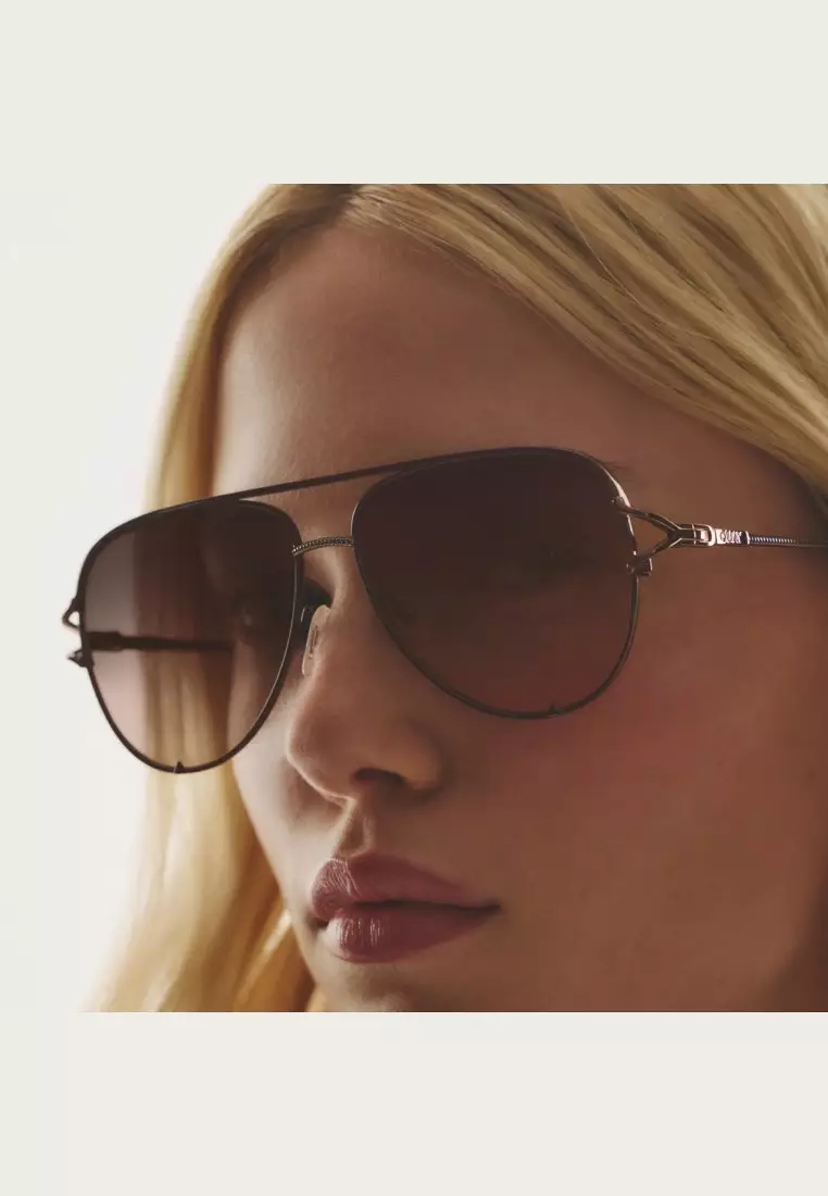 Buy QUAY High Key Twist Sunglasses - Chocolate/Brown Fawn 2025 Online ...