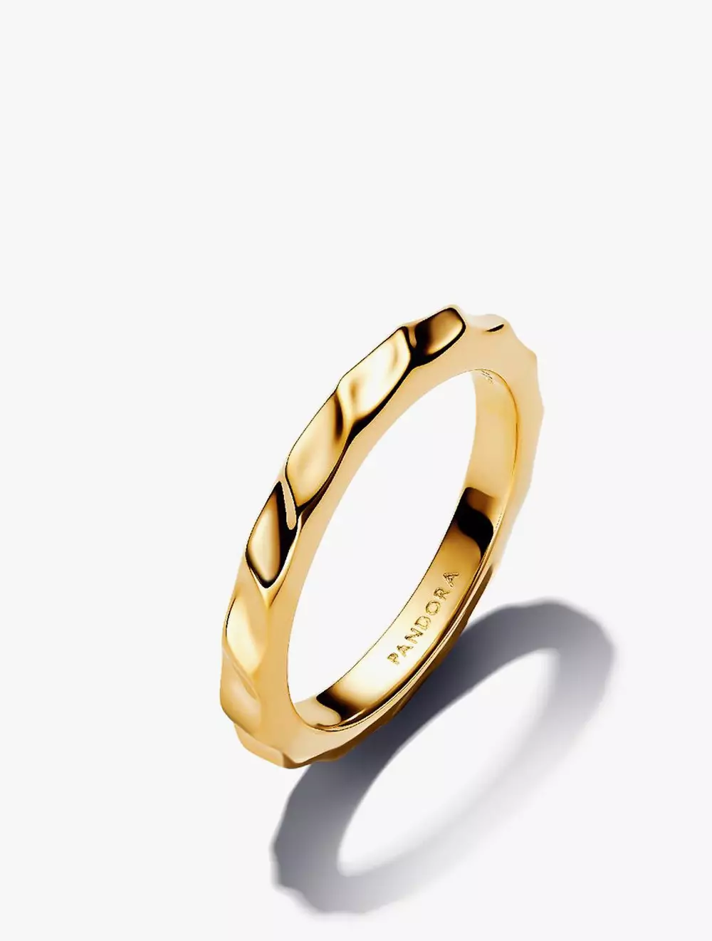 Jual PANDORA Texture 14k gold-plated ring Original 2026 | ZALORA ...