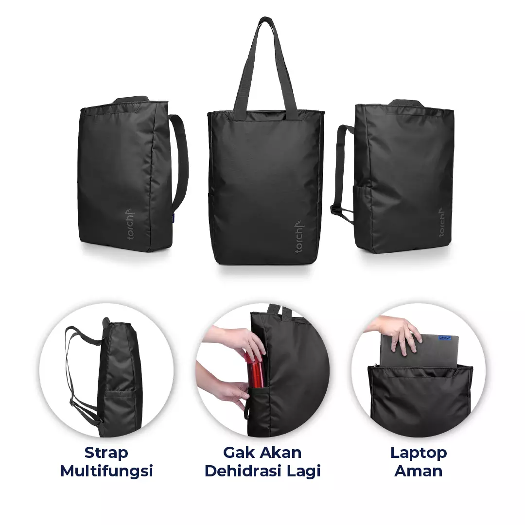 Jual TORCH.ID TORCH Tas Ransel Laptop Pria Wanita - Tote Bag Backpack ...
