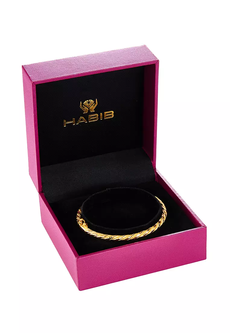 Buy HABIB HABIB 916/22K Yellow Gold Bangle GB010 2026 Online | ZALORA ...