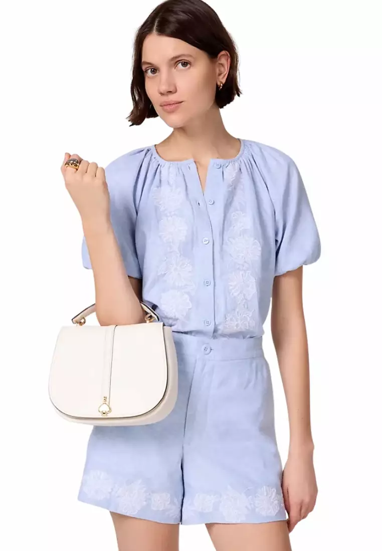 Buy Kate Spade Kate Spade Kayla Saddle Bag In Meringue KL025 2026 ...