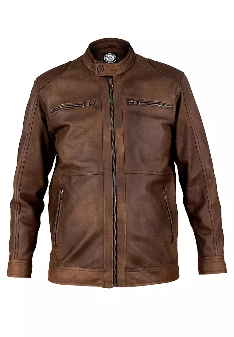 Jual JAVA SEVEN Java 7 Leather JAKET PRIA [JVJ 922] Kulit Asli Original ...