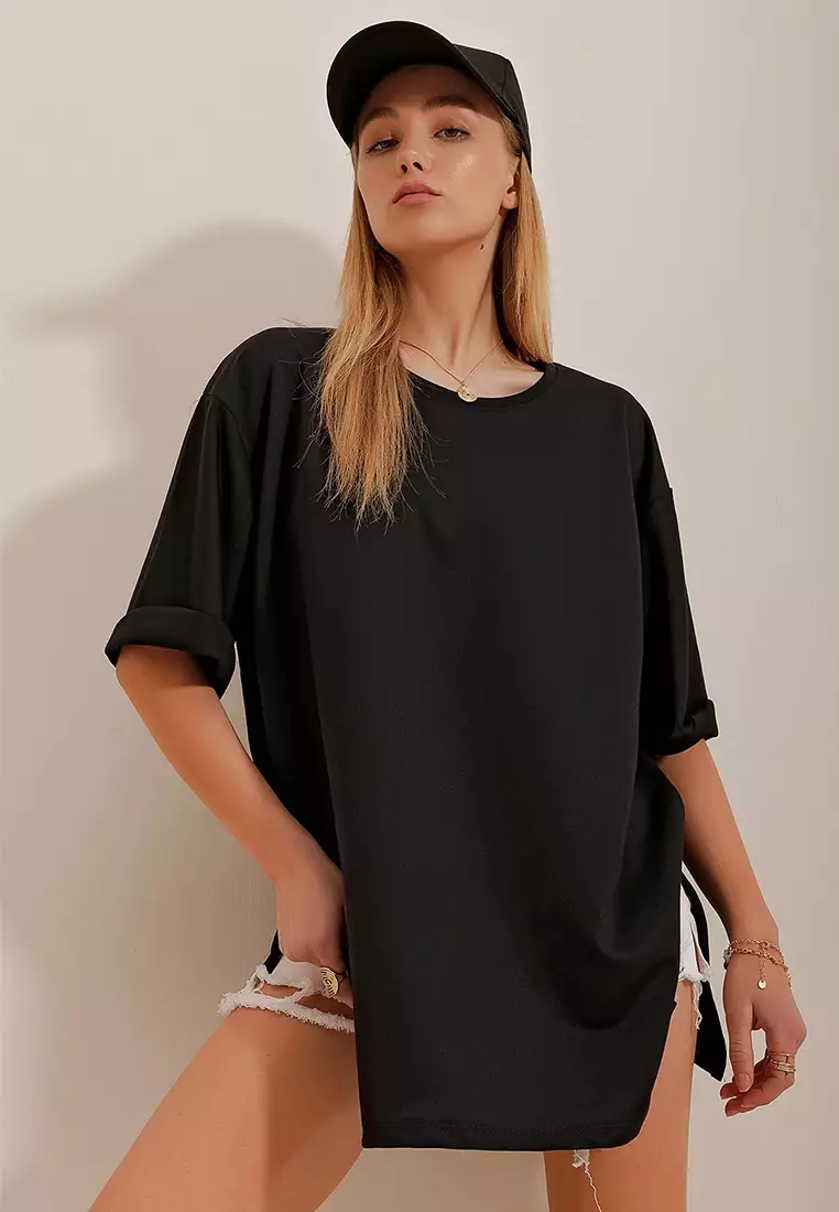 Buy Alacati Oversized T-Shirt with Slits 2026 Online | ZALORA Philippines