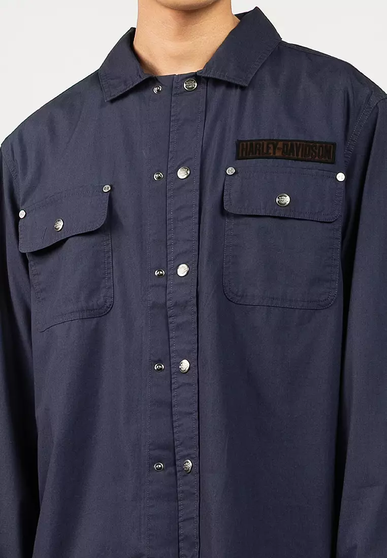 Buy Harley-Davidson Harley-Davidson® Working Man Twill Overshirt Online ...