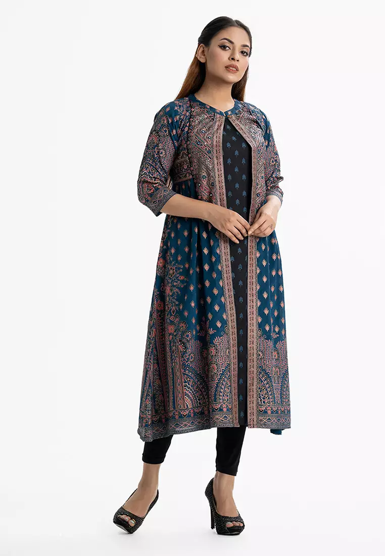 Buy Le Reve Le Reve Handcrafted Shrug Style Long Tunic 2026 Online | ZALORA