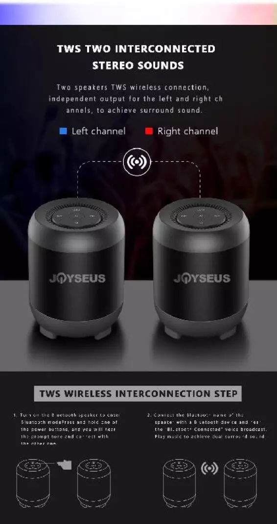 Jual Joyseus Joyseus Js01 Speaker Stereo Bluetooth 5 0 Ot0026