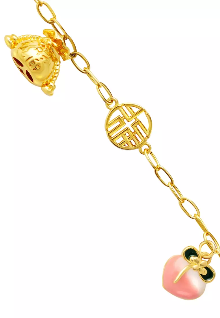 Buy TOMEI TOMEI Bracelet Of Endless Blessings, Yellow Gold 916 2026 ...