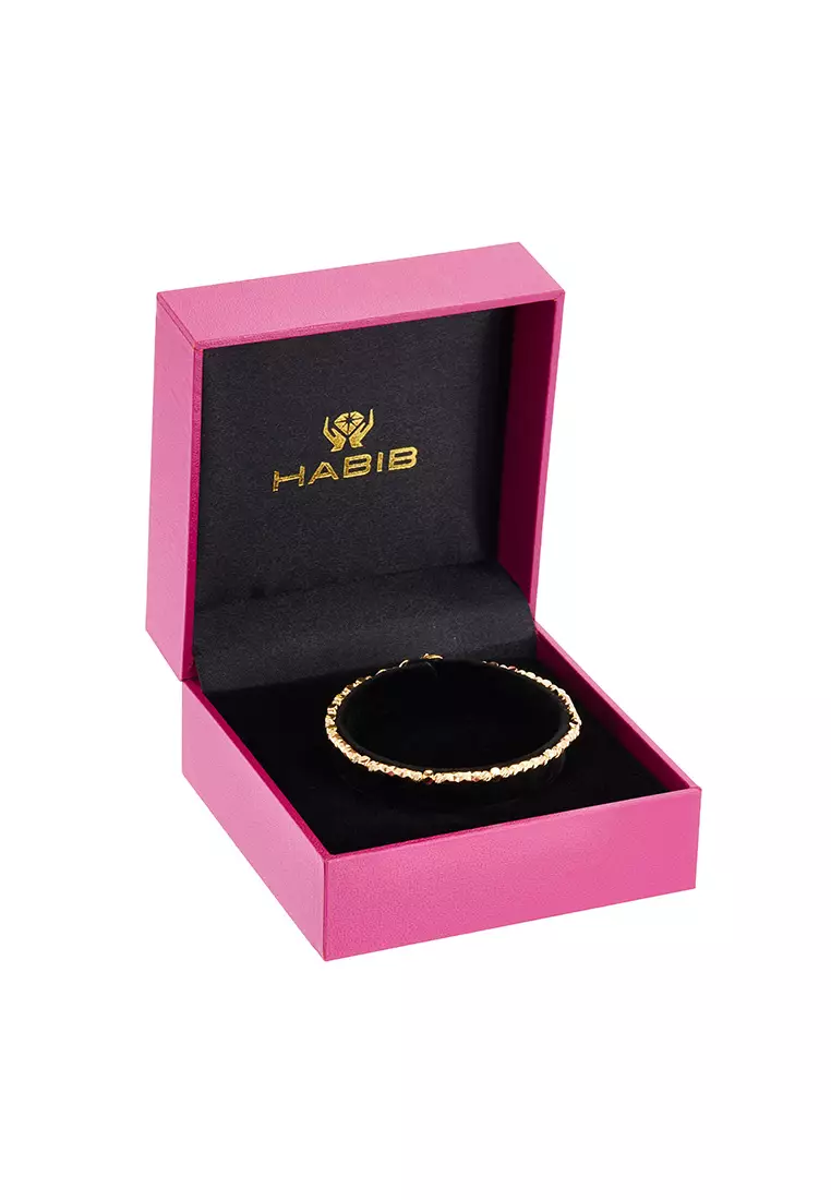 Buy HABIB HABIB Oro Italia 916 Yellow Gold Bangle GB94090525(Y) (22K ...