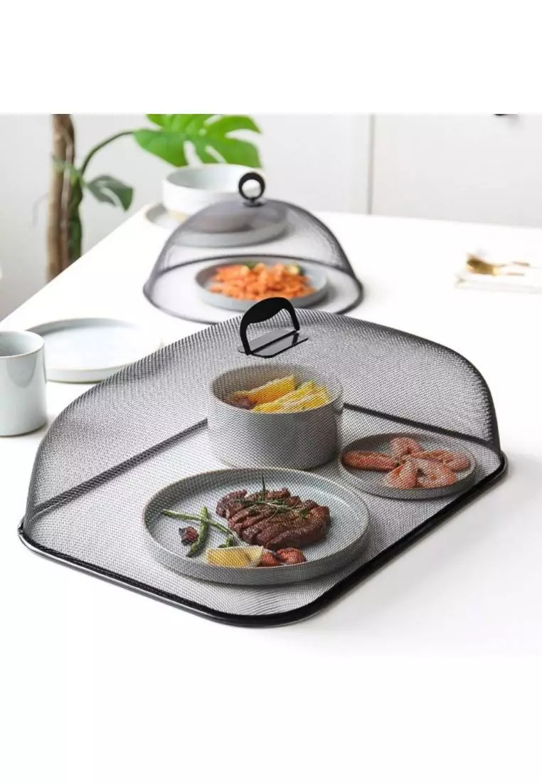 Buy HomesCulture Modern Iron Net Food Cover (Rectangular - Black) 2025 ...