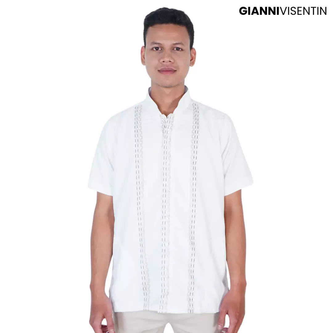 Jual Gianni Visentin Gianni Visentin Kemeja Koko Lengan Pendek Regular ...