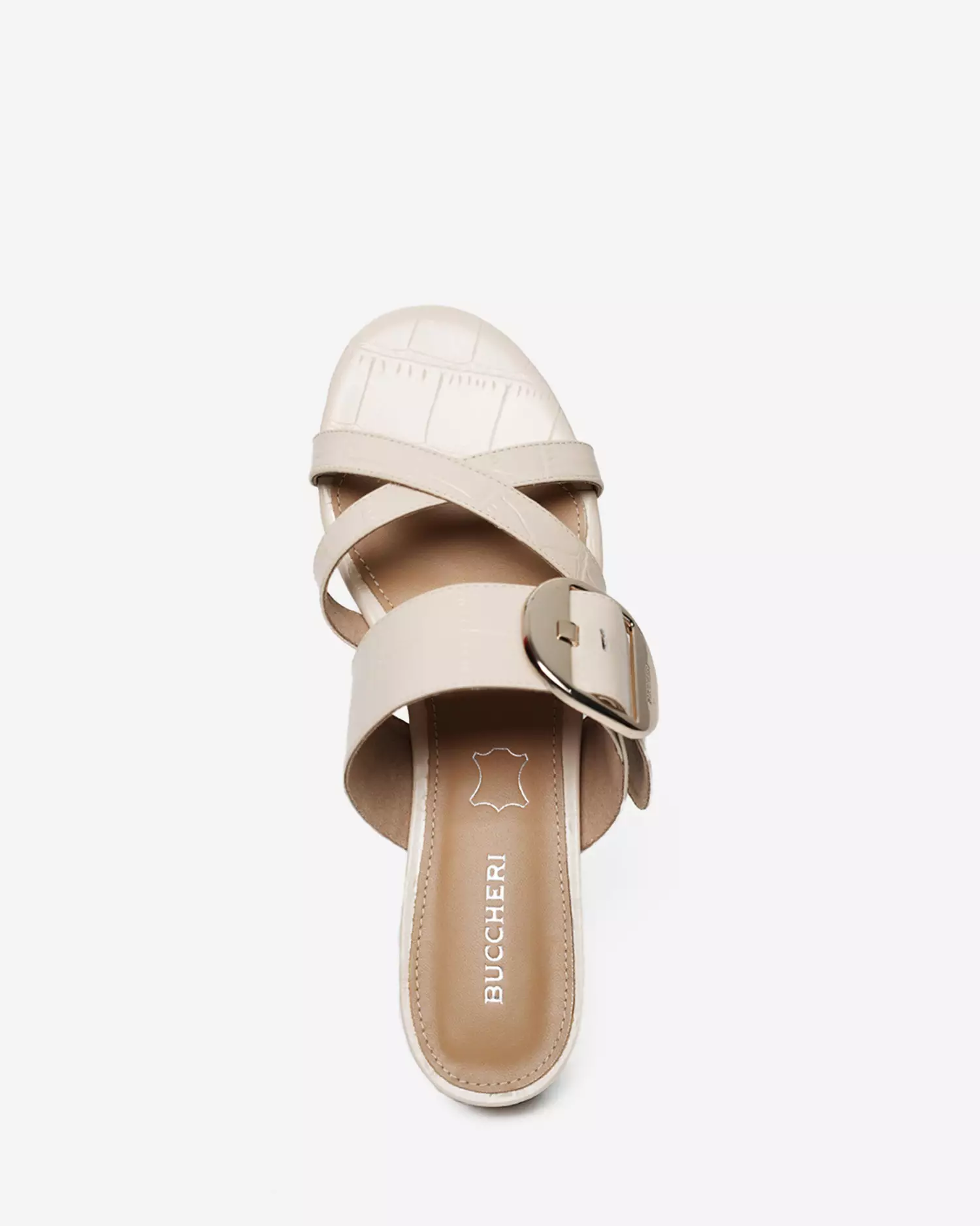 Jual Buccheri Buccheri Agasy Sandal Women Cream Original 2026 | ZALORA ...