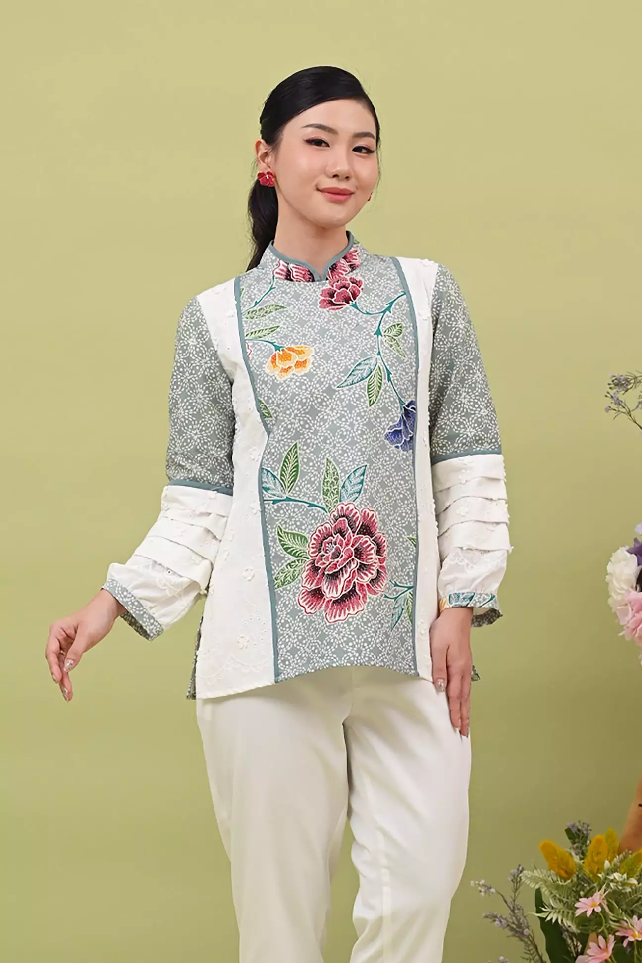 Jual Nona Rara Batik NONA RARA - Silvana Encim T3792, Blouse Batik ...