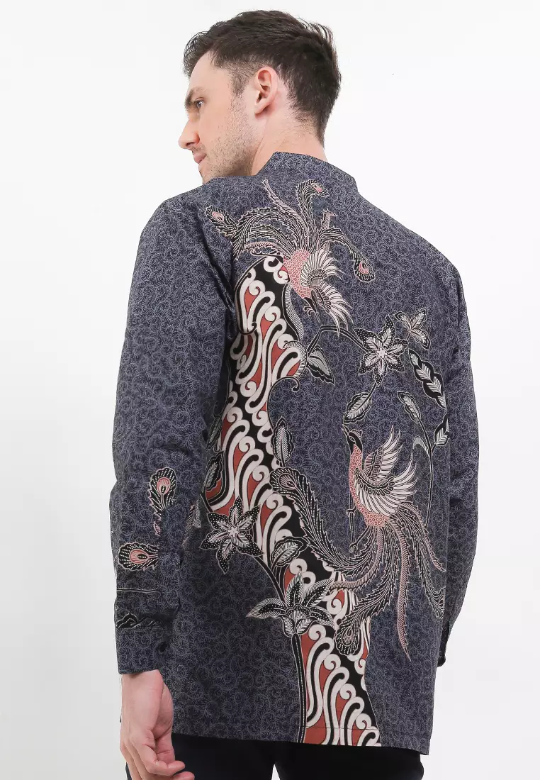 Jual Krisna Batik Surya Shirt Kemeja Koko Katun Lengan Panjang Original ...