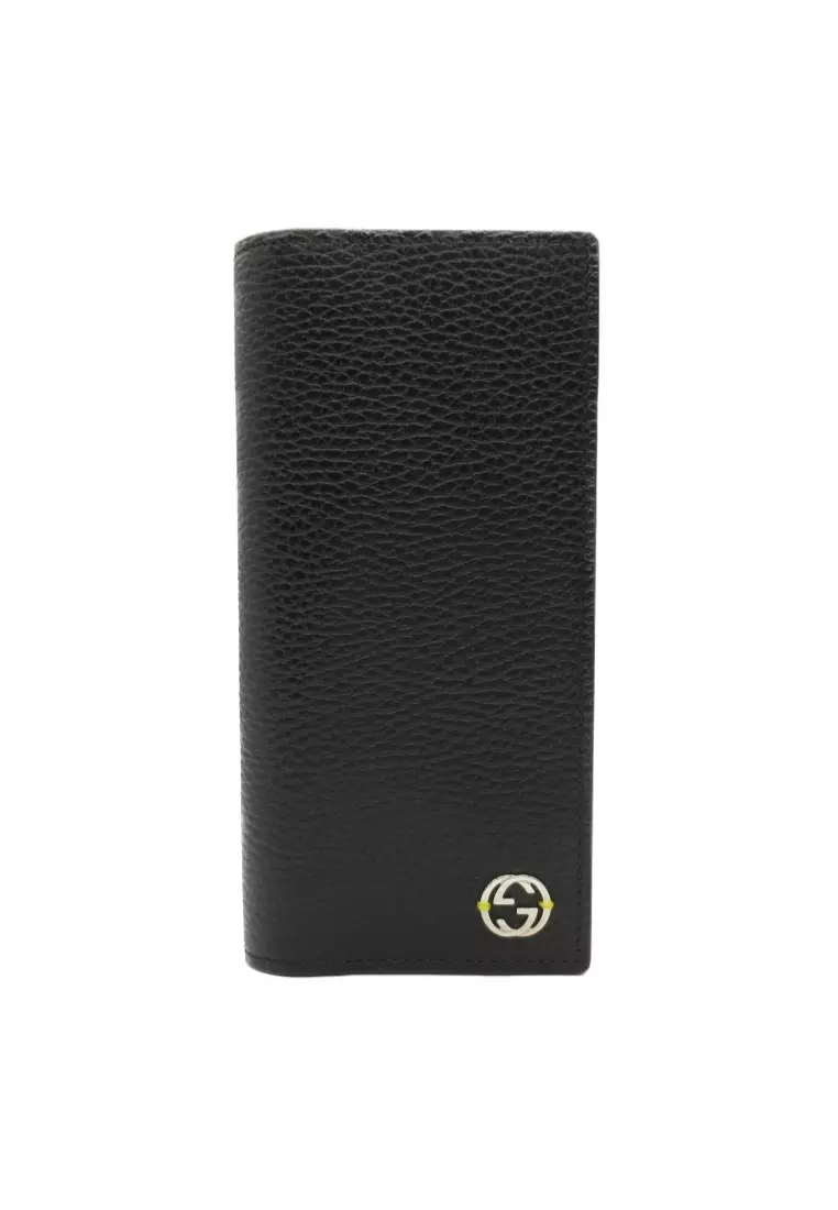 Buy Gucci Pre-Loved Gucci Interlocking G Zip Long Wallet Bi-fold Long ...