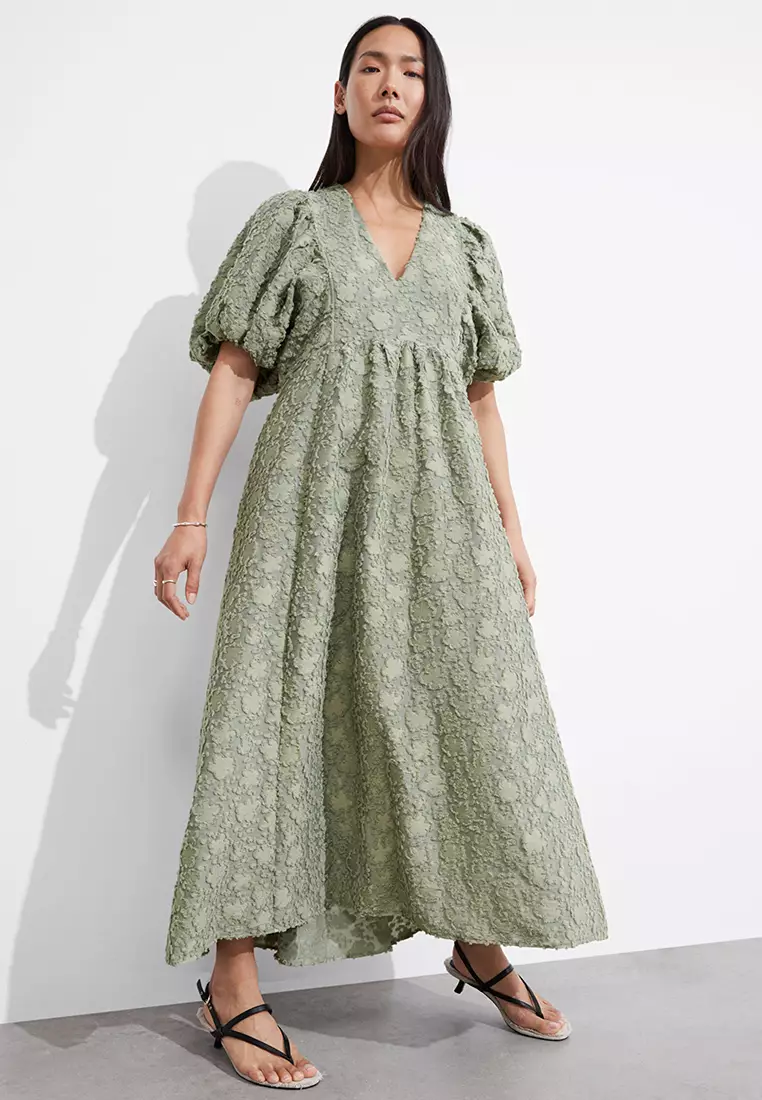 Buy & Other Stories Puff-Sleeve Maxi Dress Online | ZALORA Malaysia