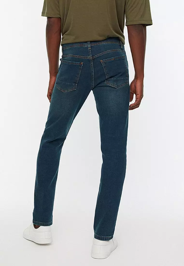 Buy Trendyol Indigo Stretch Fabric Skinny Slim Fit Jeans ...