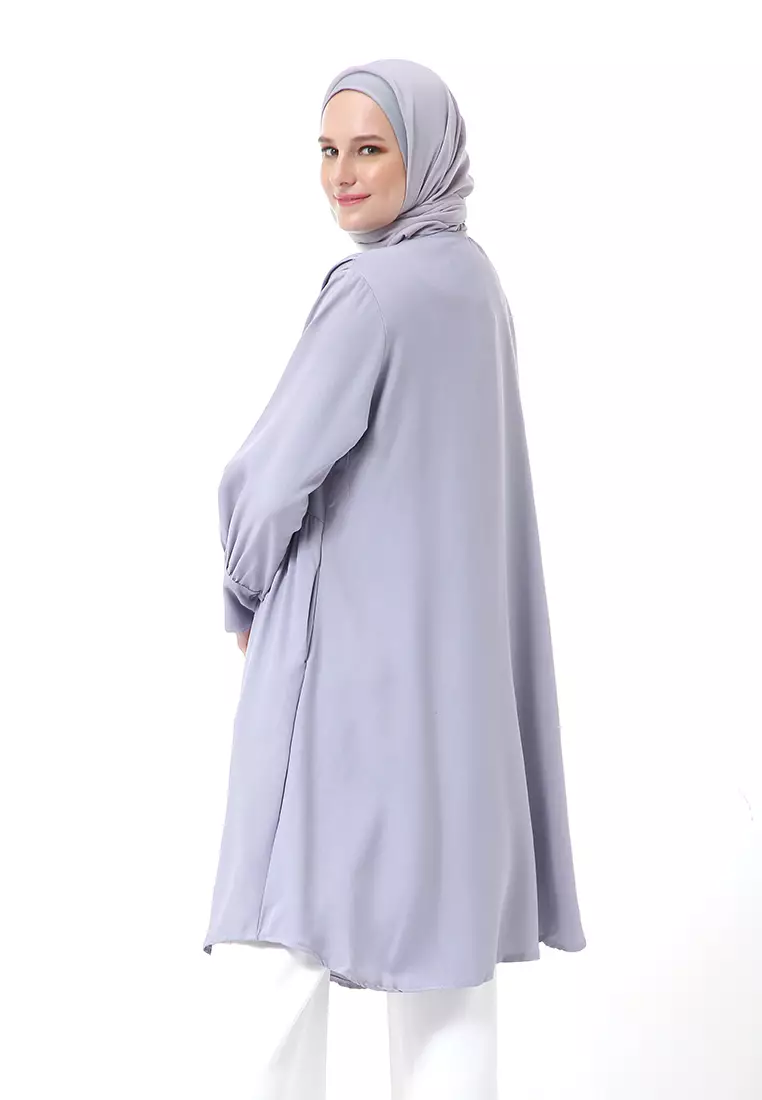 Jual Evernoon Xaula Tunik Polos Muslimah Atasan Wanita Lengan Panjang Premium High Quality ...