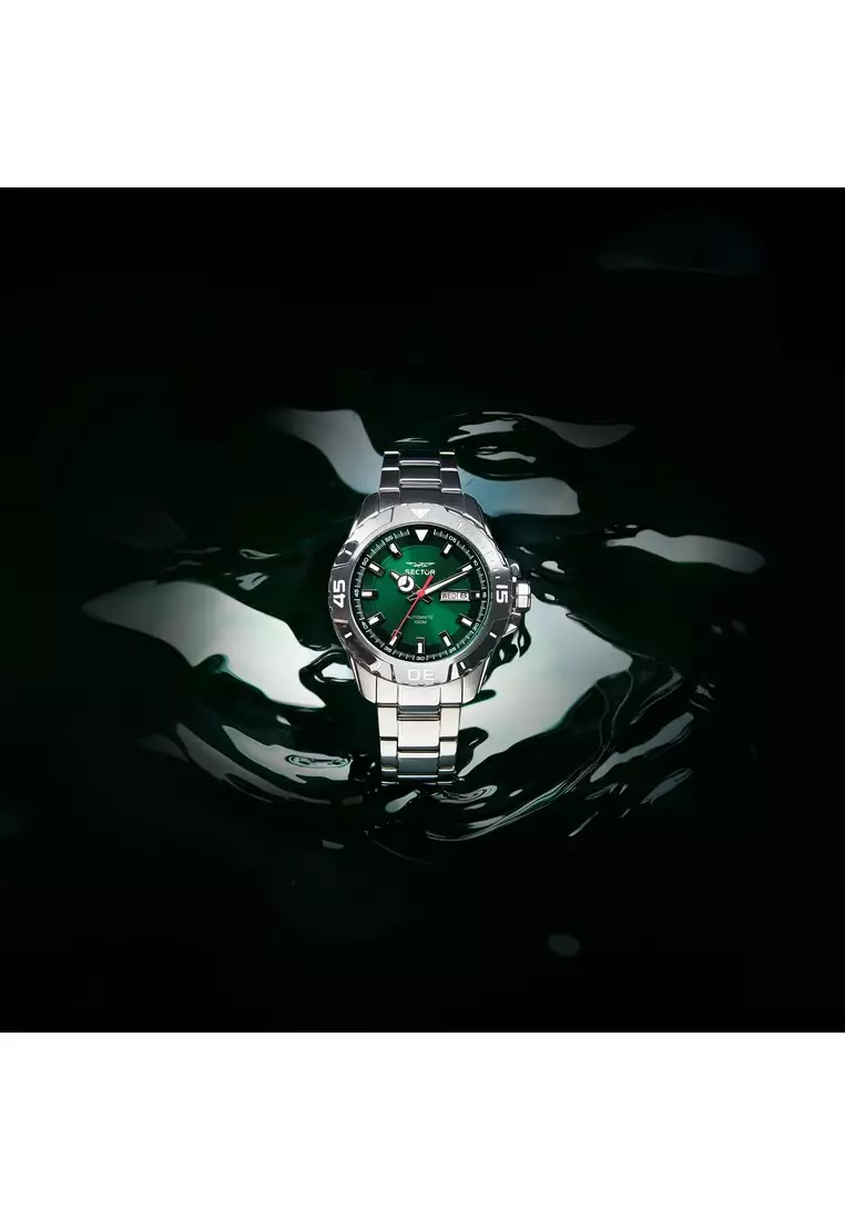 Buy Sector Sector Legend 43mm Men's Automatic Green Watch R3223135006 ...