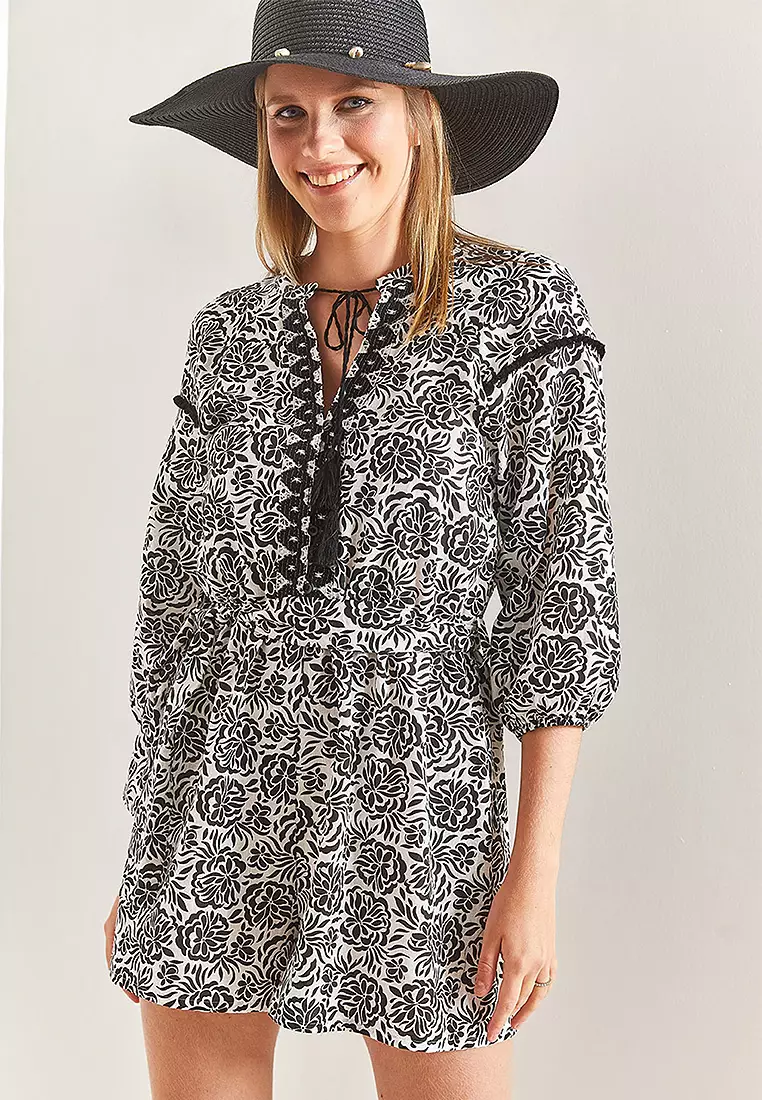 Buy Bianco Lucci Collar Tied Jumpsuit 2025 Online | ZALORA Philippines