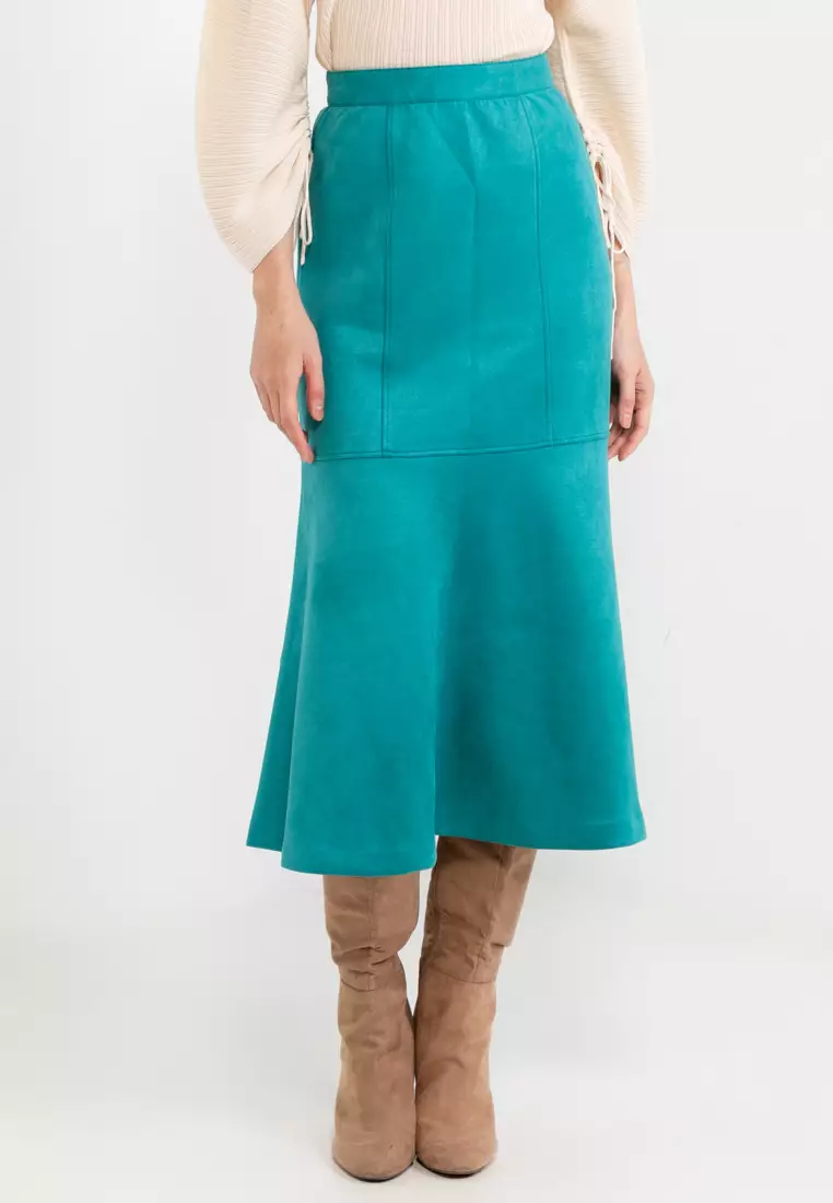 Buy JEANASiS Nubuck Leather Mermaid Skirt Online | ZALORA Malaysia
