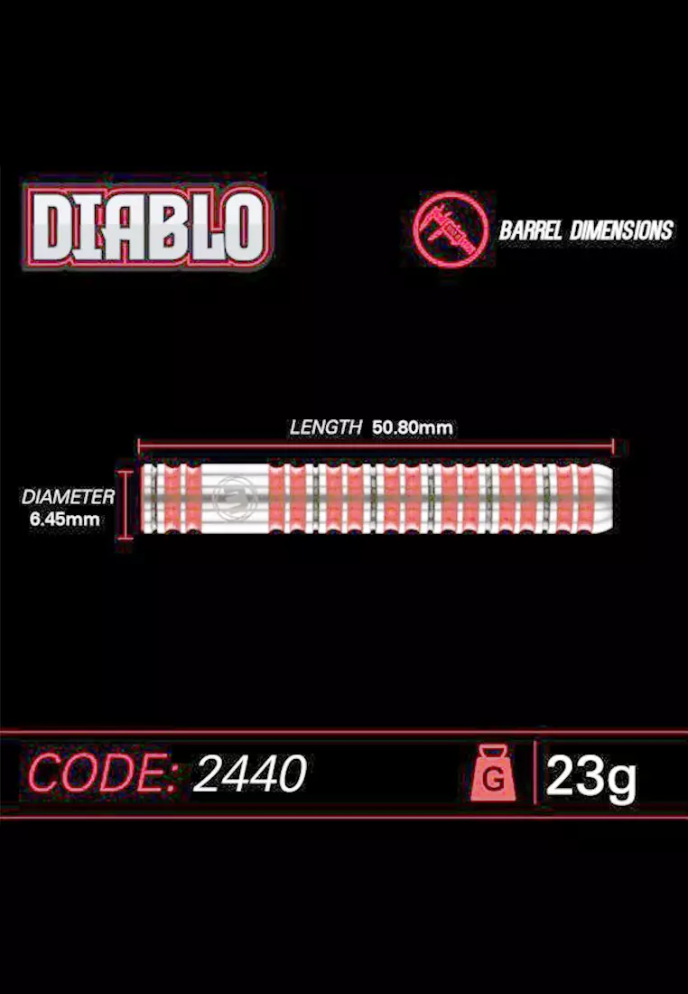 Buy Winmau Diablo Dart Pin 23grams 2025 Online | ZALORA Philippines