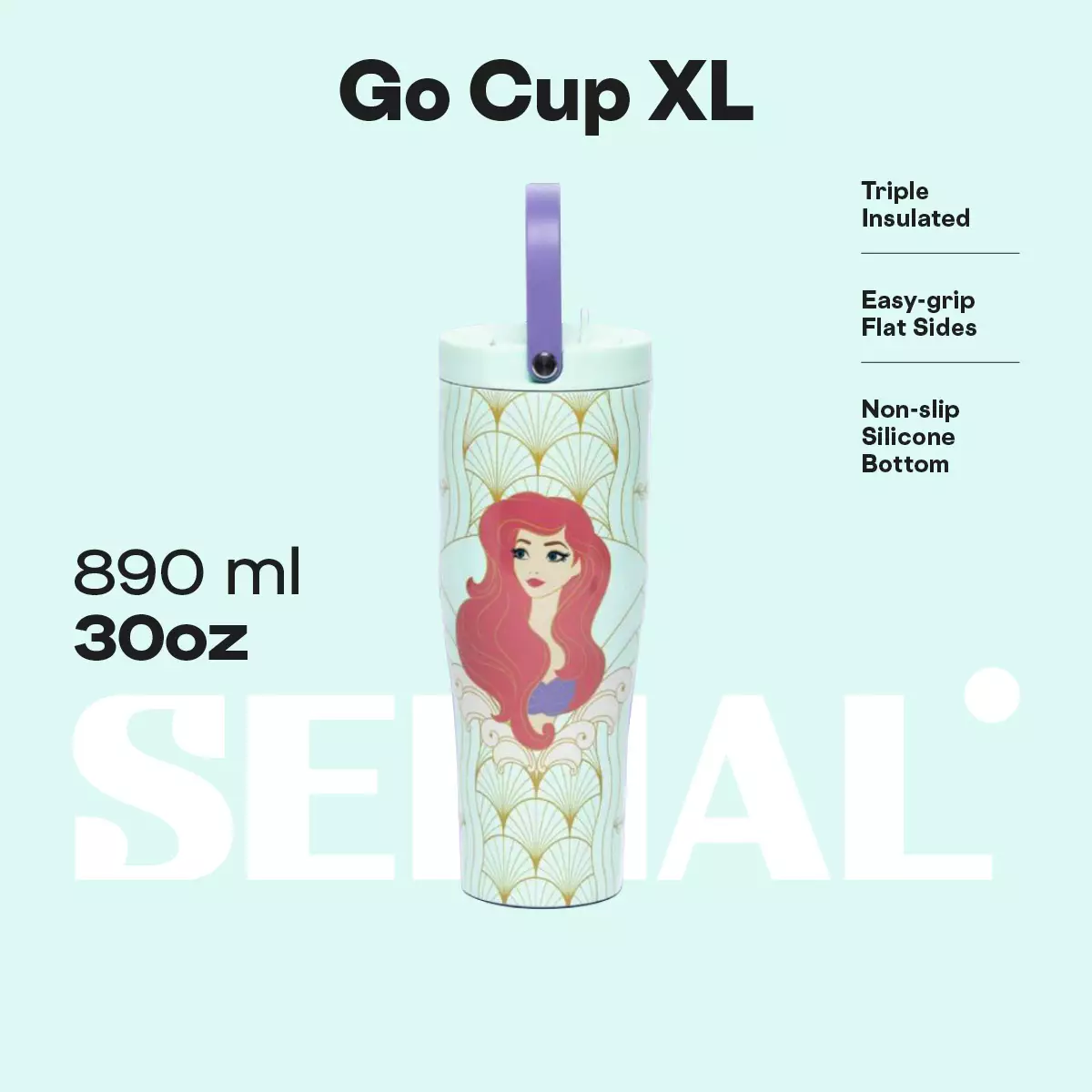 Jual Corkcicle CORKCICLE Go Cup XL 30oz - Disney Princess Ariel ...