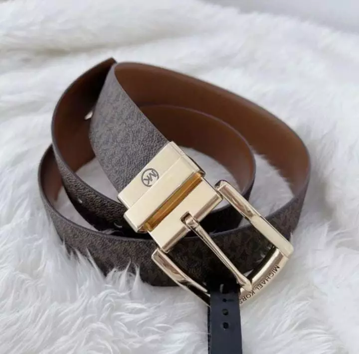 Jual MICHAEL KORS 558388 Michael Kors Belt Logo Signature Brown Black Uk L Original 2025 ...