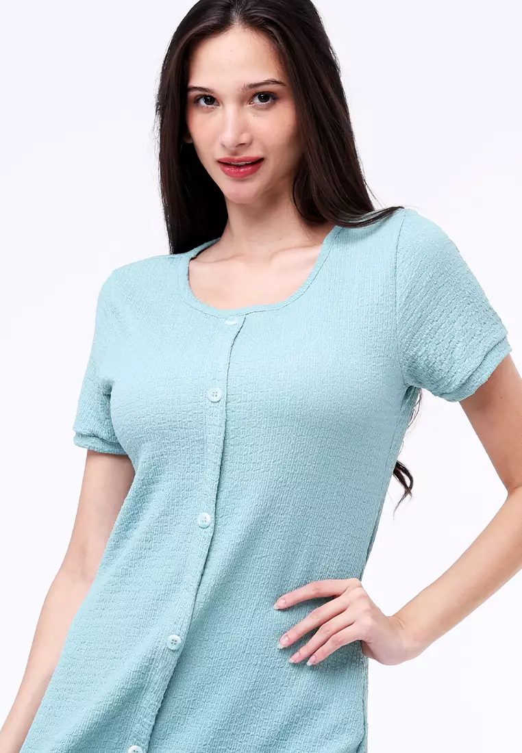 Buy Redgirl Short Sleeves Round Neck Dress 2024 Online Zalora Philippines