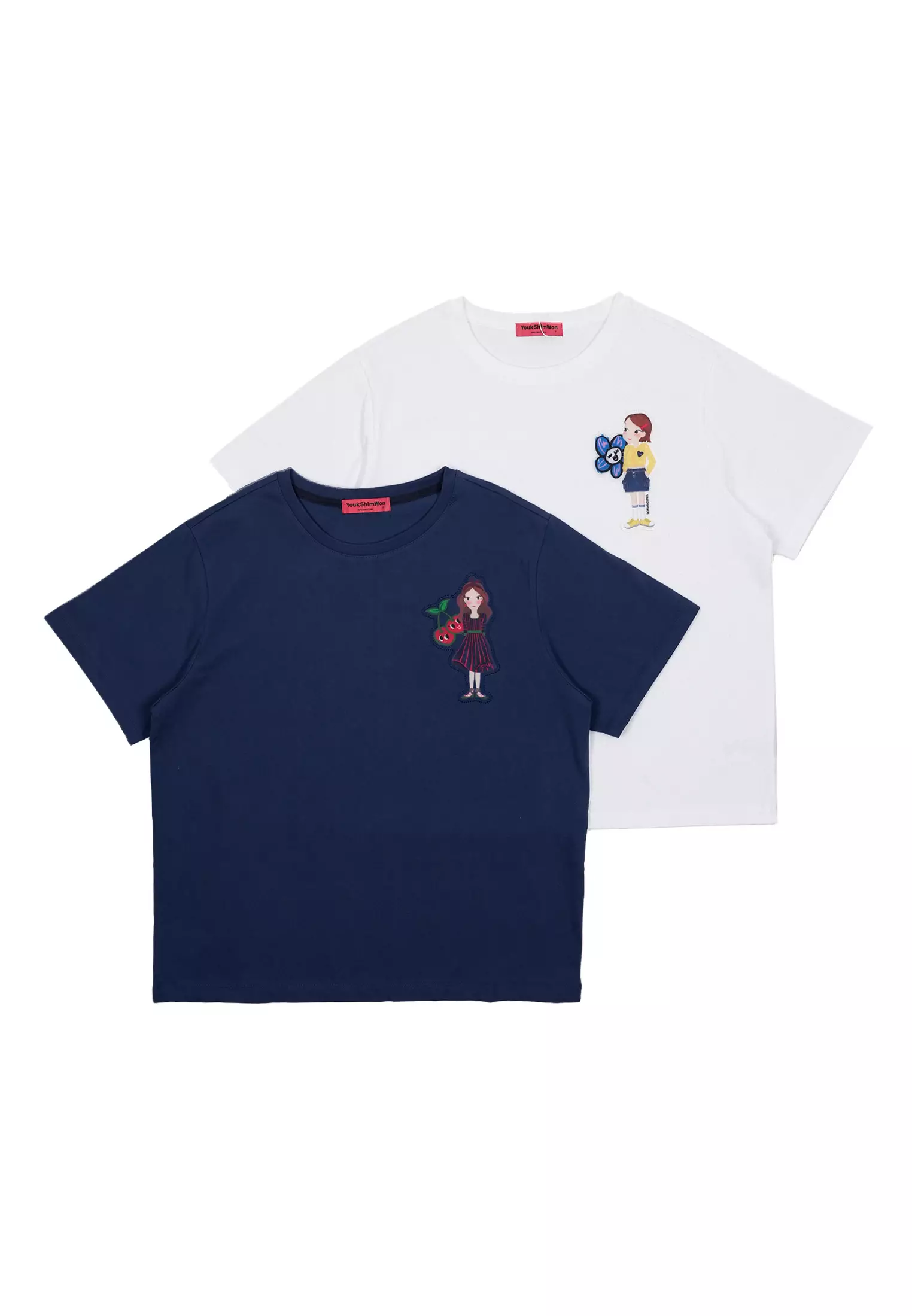 Jual Youk Shim Won Smile T-Shirt 2 Set F Original 2025 | ZALORA Indonesia
