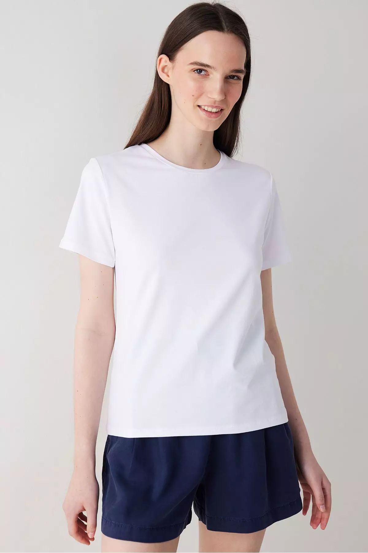 Buy Penti Cotton White Short Sleeve Basic T-Shirt 2025 Online | ZALORA
